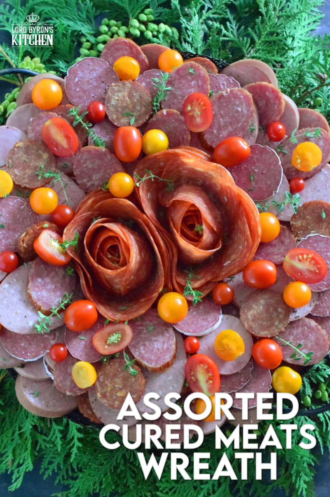 Assorted Cured Meats Wreath - Lord Byron's Kitchen