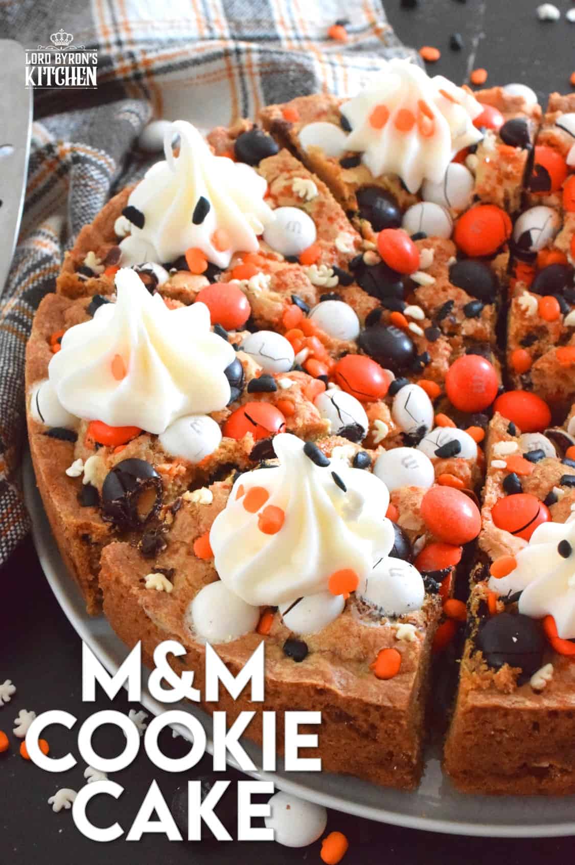 M&M Cookie Cake - Lord Byron's Kitchen