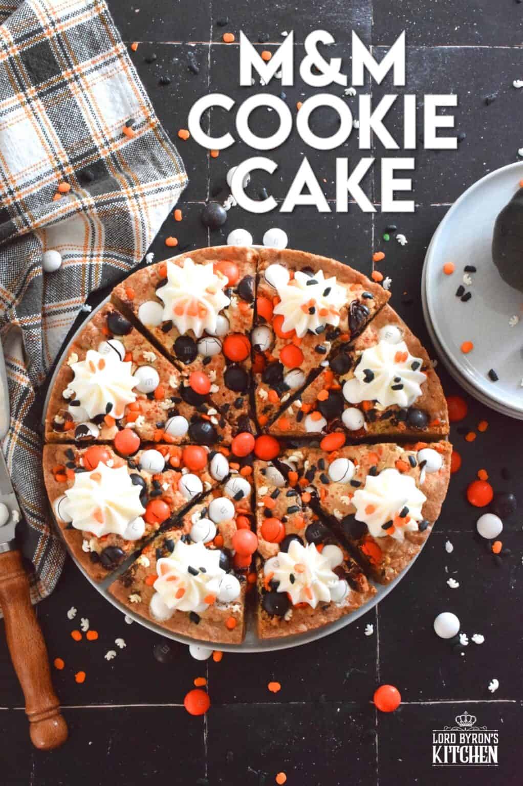 M&M Cookie Cake - Lord Byron's Kitchen