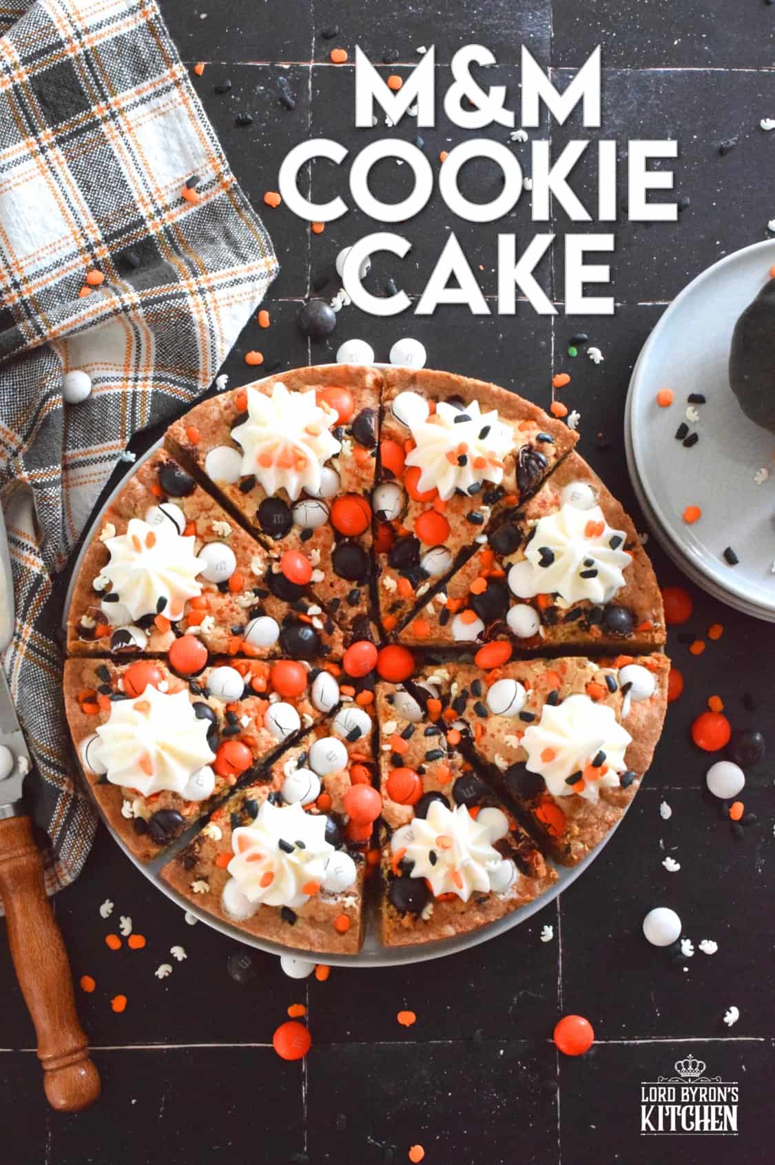 M&M Cookie Cake - Lord Byron's Kitchen