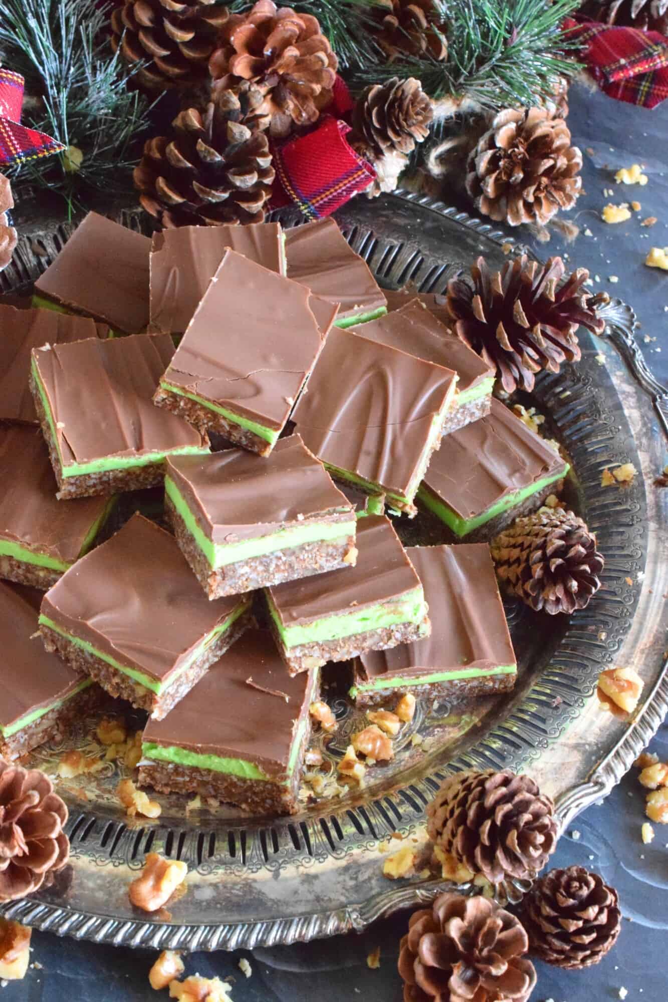 No Bake Mint Squares - Lord Byron's Kitchen