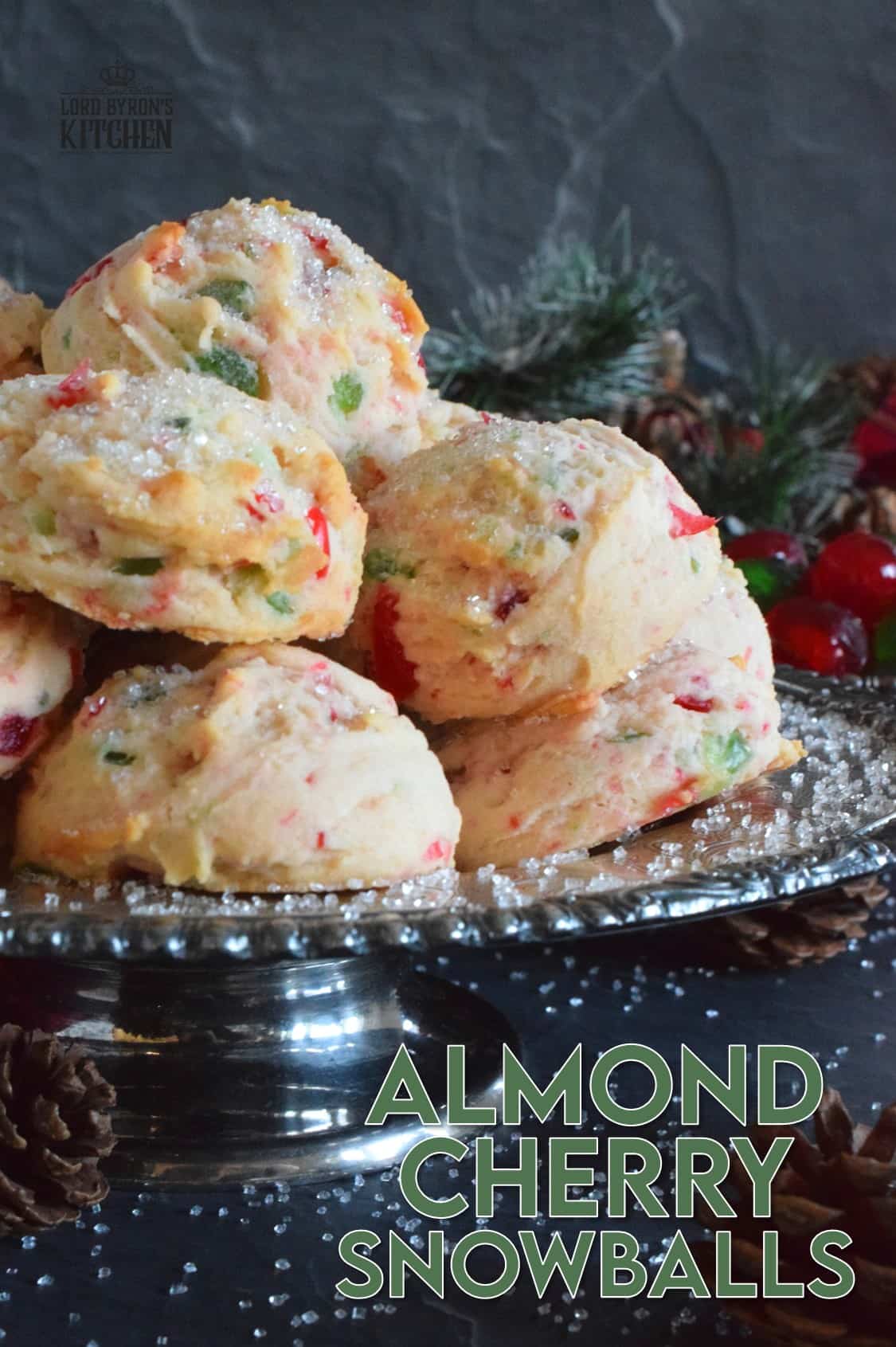 Almond Cherry Snowballs - Lord Byron's Kitchen
