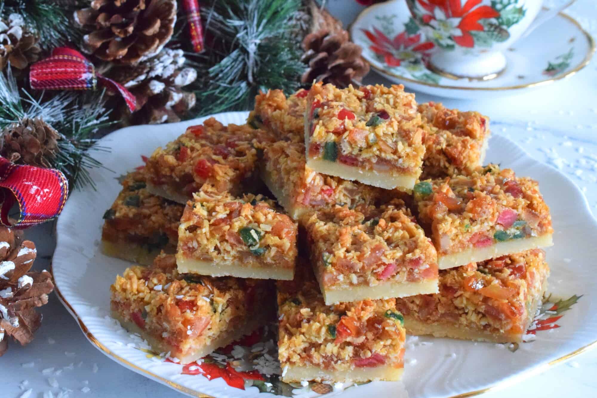 Coconut Mixed Peel Squares - Lord Byron's Kitchen