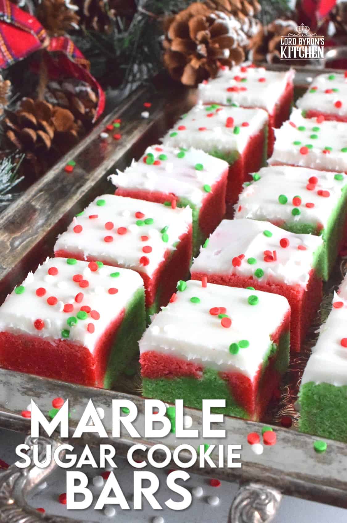 Marble Sugar Cookie Bars - Lord Byron's Kitchen