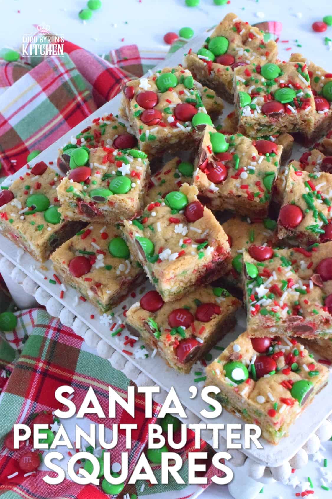 Santa's Peanut Butter Squares - Lord Byron's Kitchen