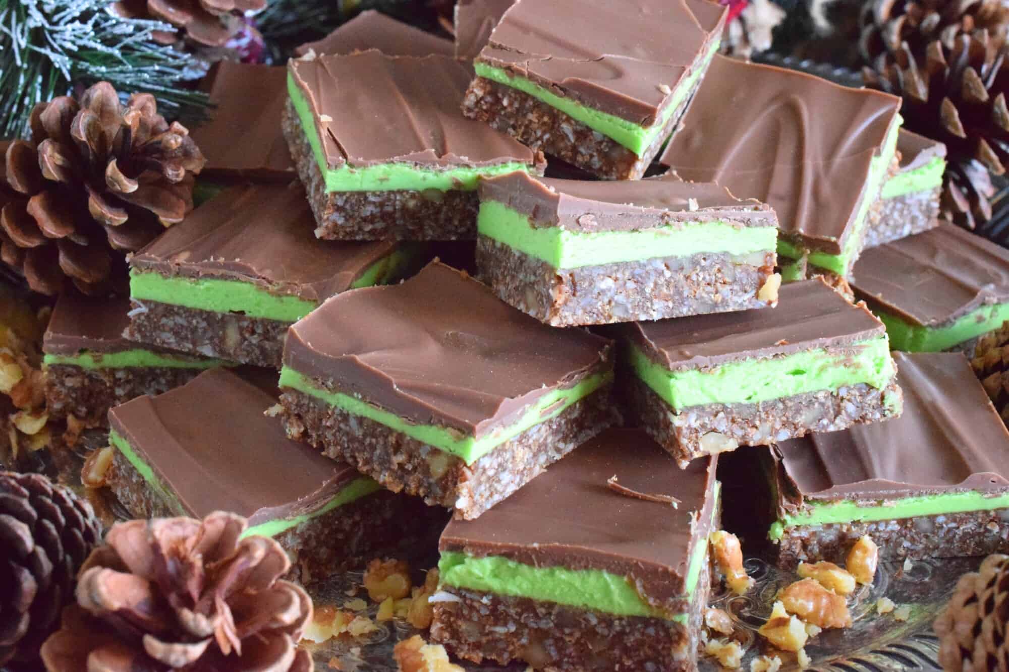 No Bake Mint Squares - Lord Byron's Kitchen