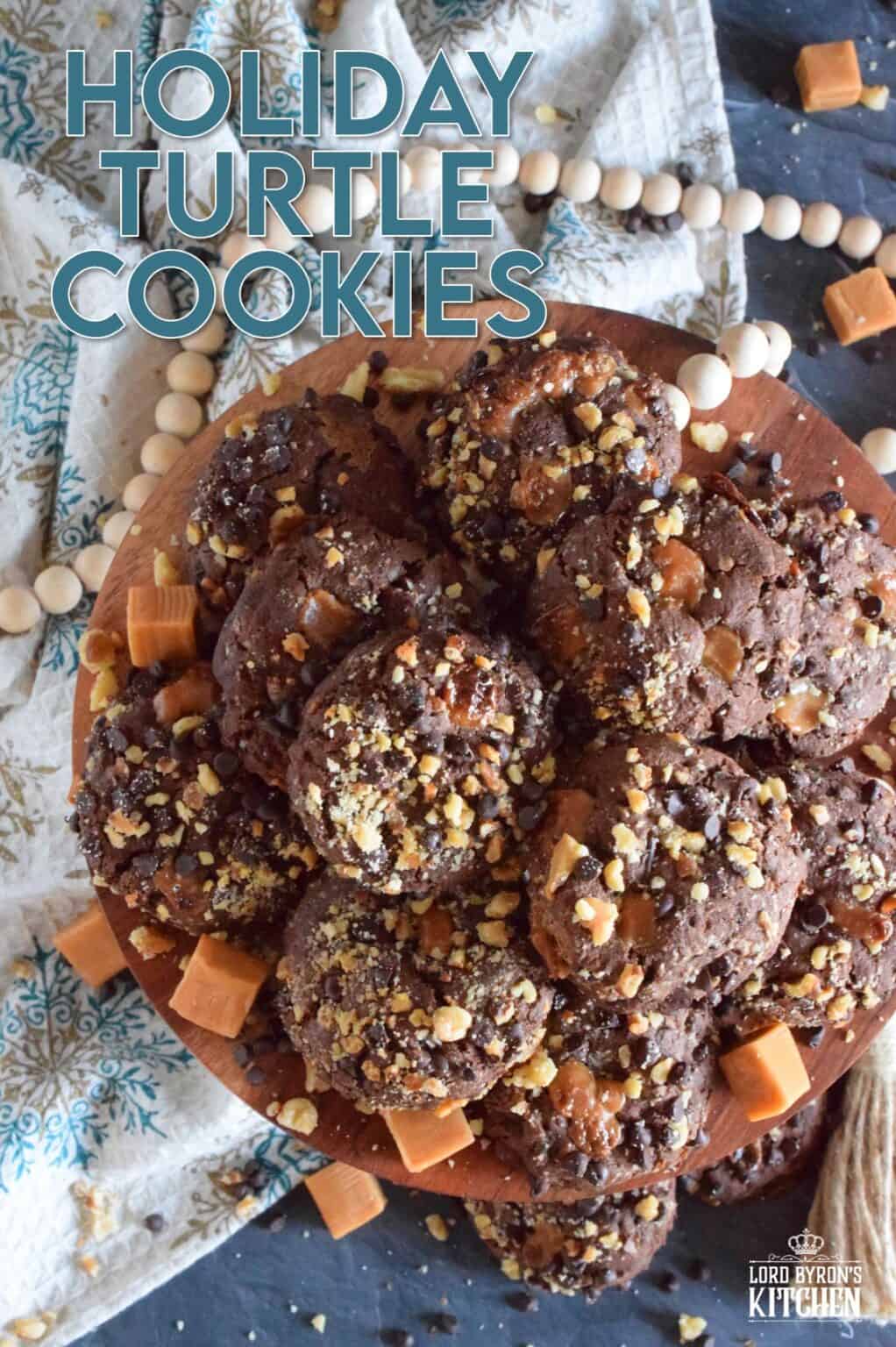 Holiday Turtle Cookies - Lord Byron's Kitchen