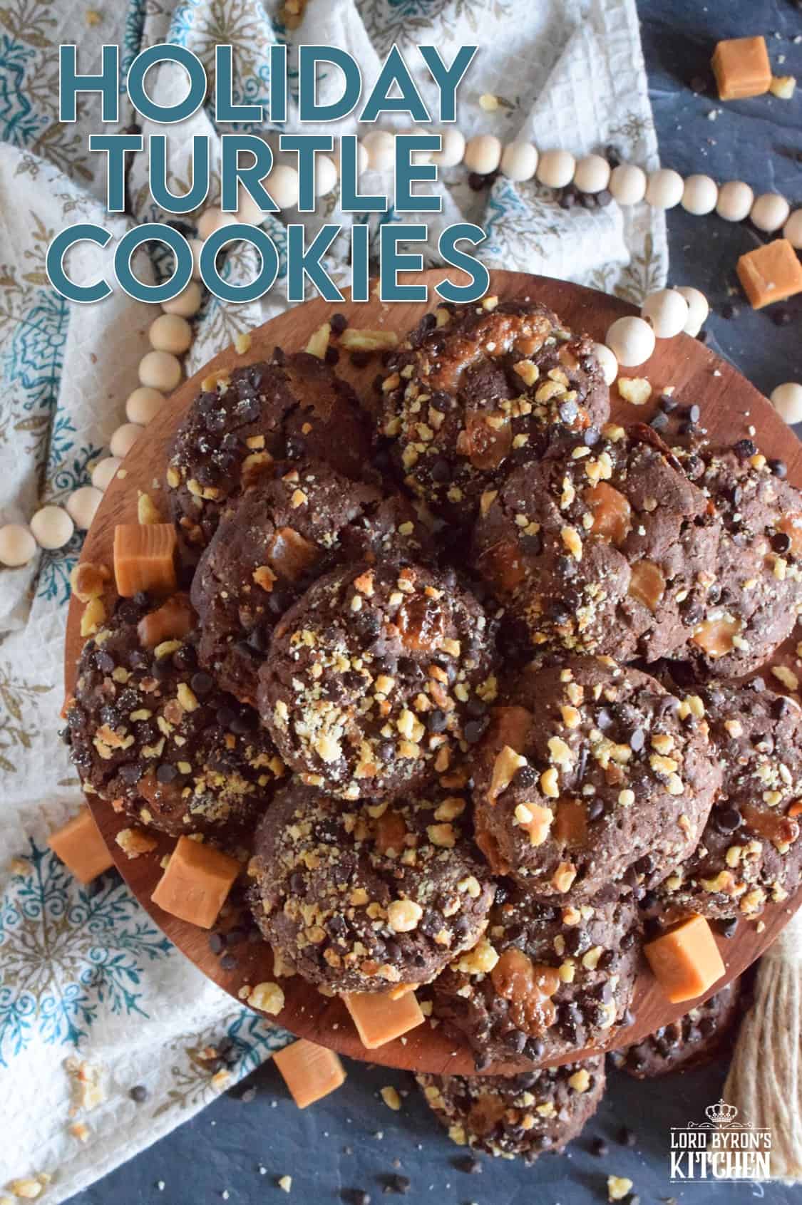 Holiday Turtle Cookies - Lord Byron's Kitchen