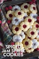 Spiced Jam Spritz Cookies - Lord Byron's Kitchen