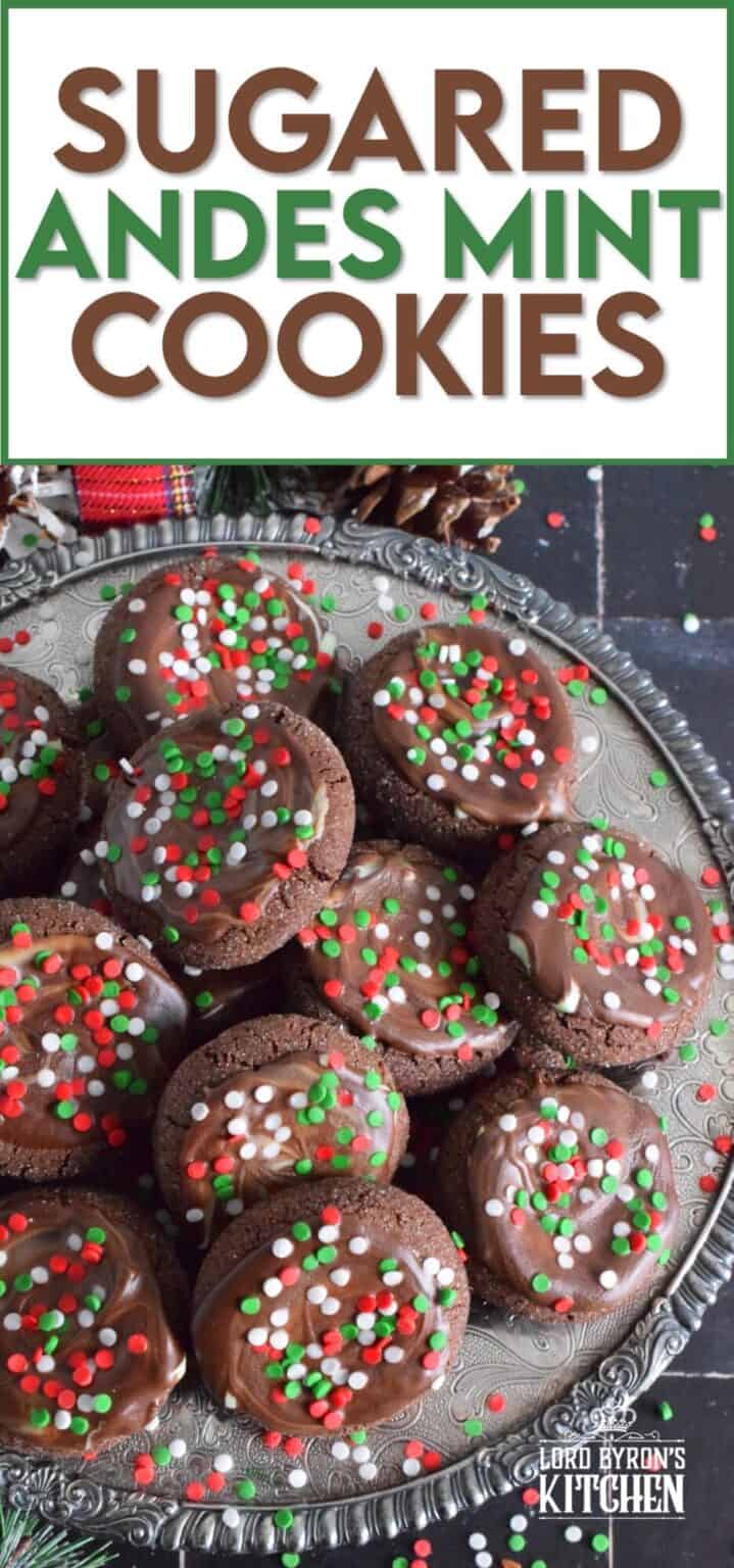Sugared Andes Mint Cookies - Lord Byron's Kitchen