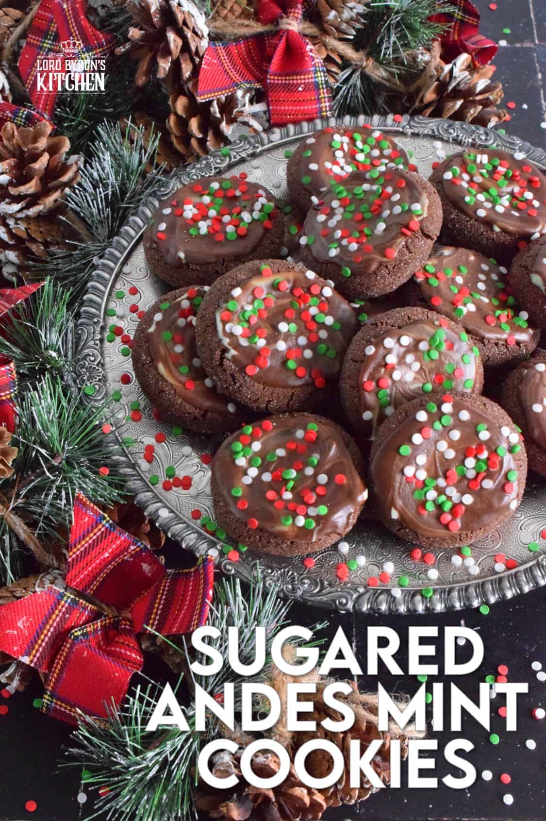 Sugared Andes Mint Cookies - Lord Byron's Kitchen