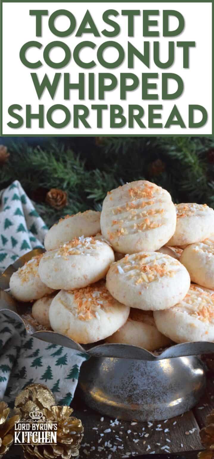 Toasted Coconut Whipped Shortbread - Lord Byron's Kitchen