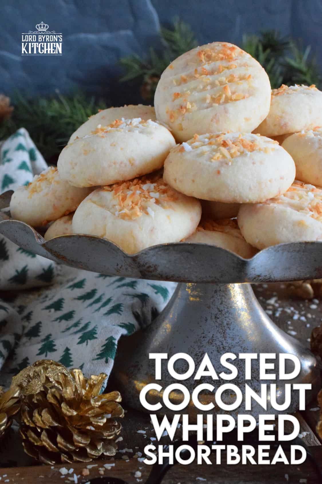 Toasted Coconut Whipped Shortbread - Lord Byron's Kitchen