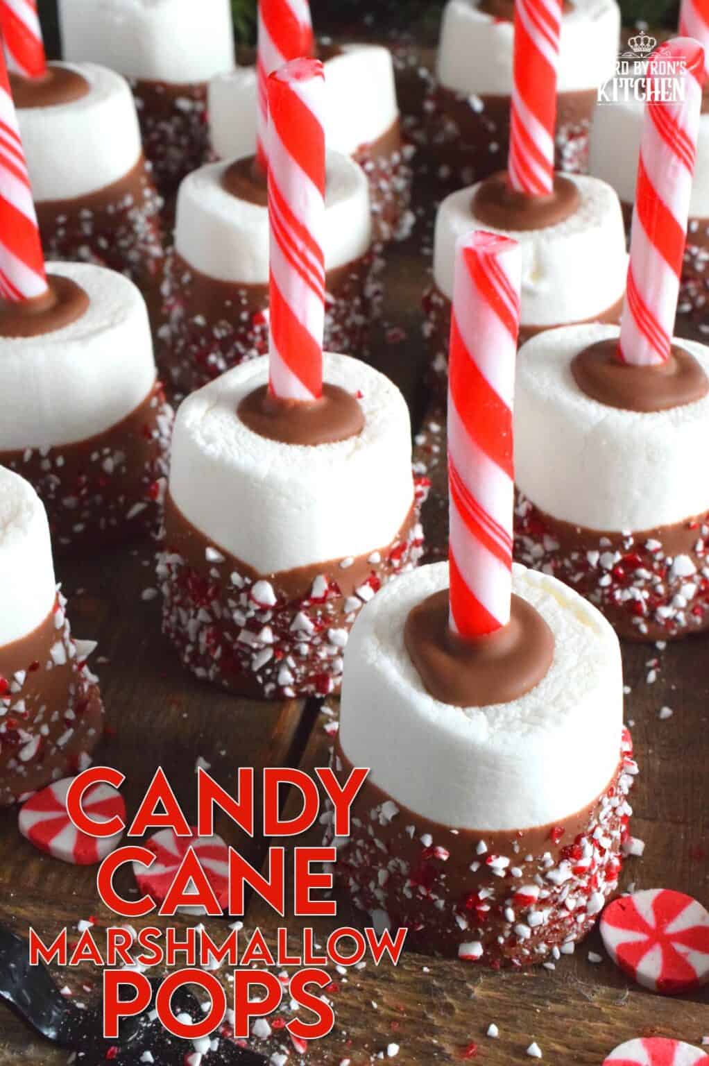 Candy Cane Marshmallow Pops - Lord Byron's Kitchen