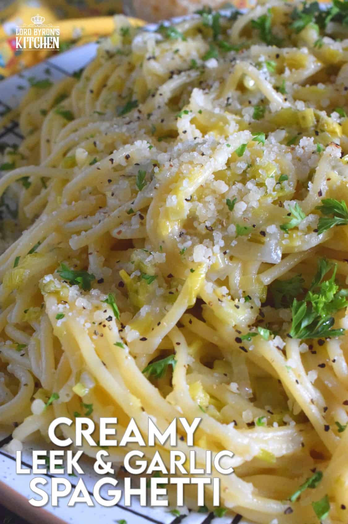 Creamy Leek and Garlic Spaghetti - Lord Byron's Kitchen