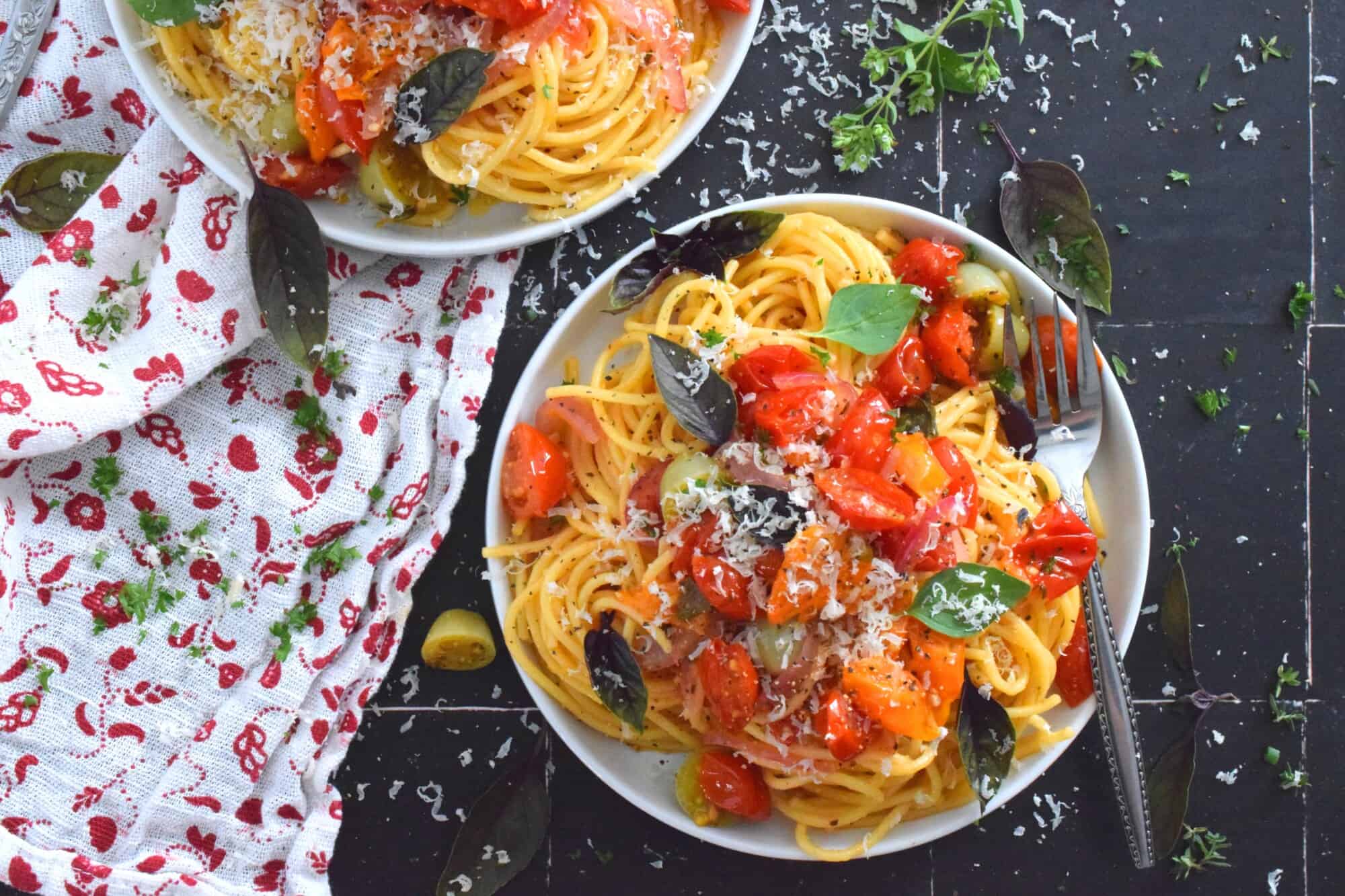 Herb and Garlic Tomato Spaghetti - Lord Byron's Kitchen
