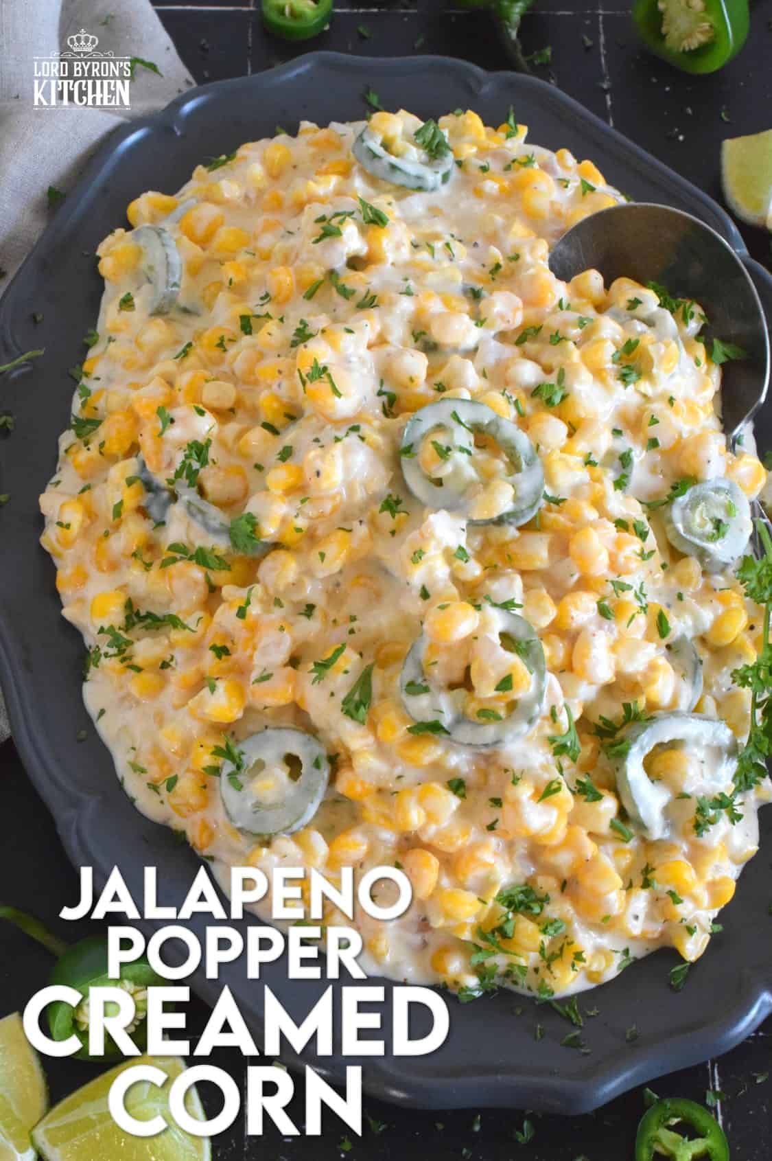 Jalapeno Popper Creamed Corn - Lord Byron's Kitchen