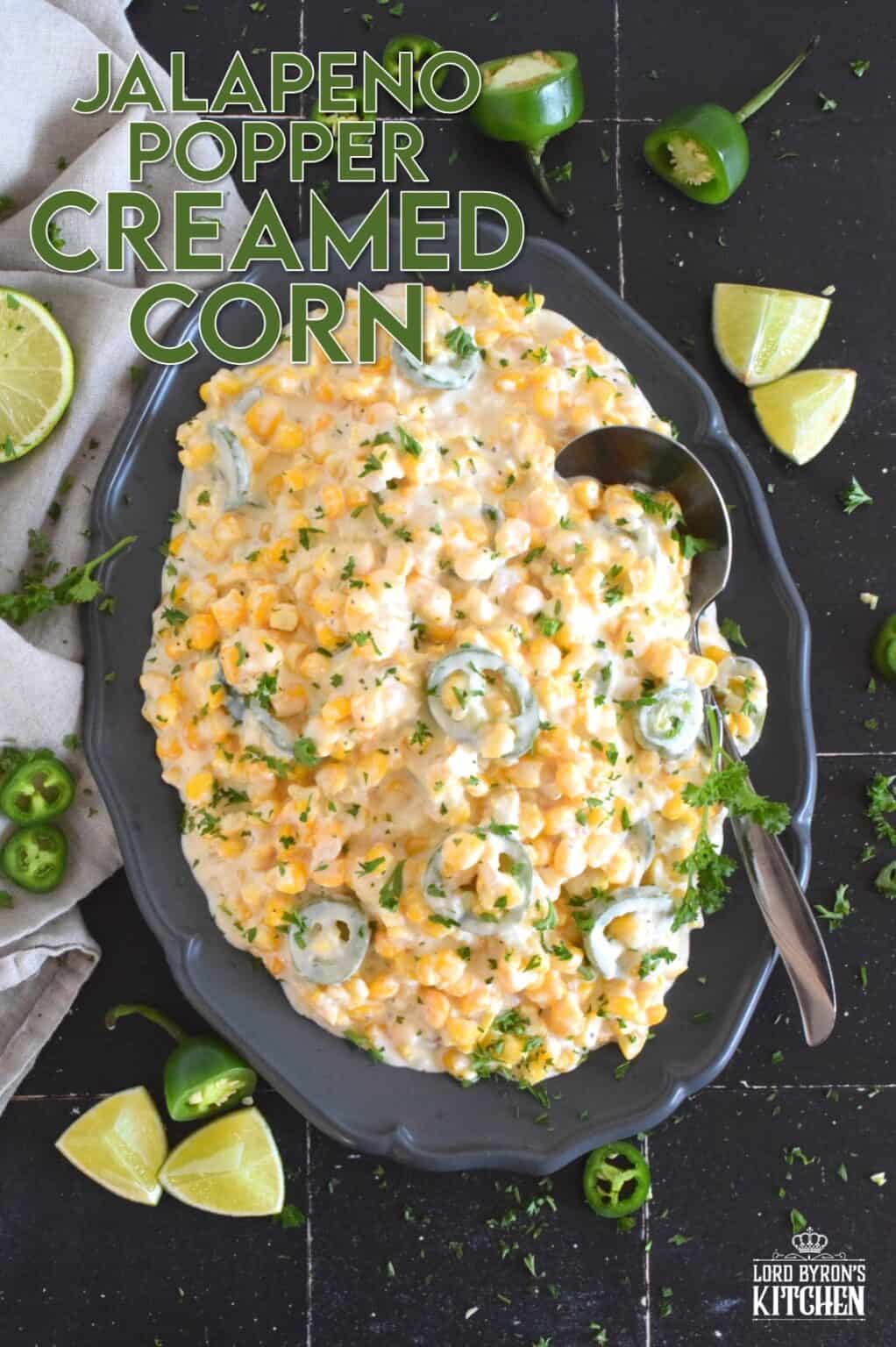 Jalapeno Popper Creamed Corn - Lord Byron's Kitchen
