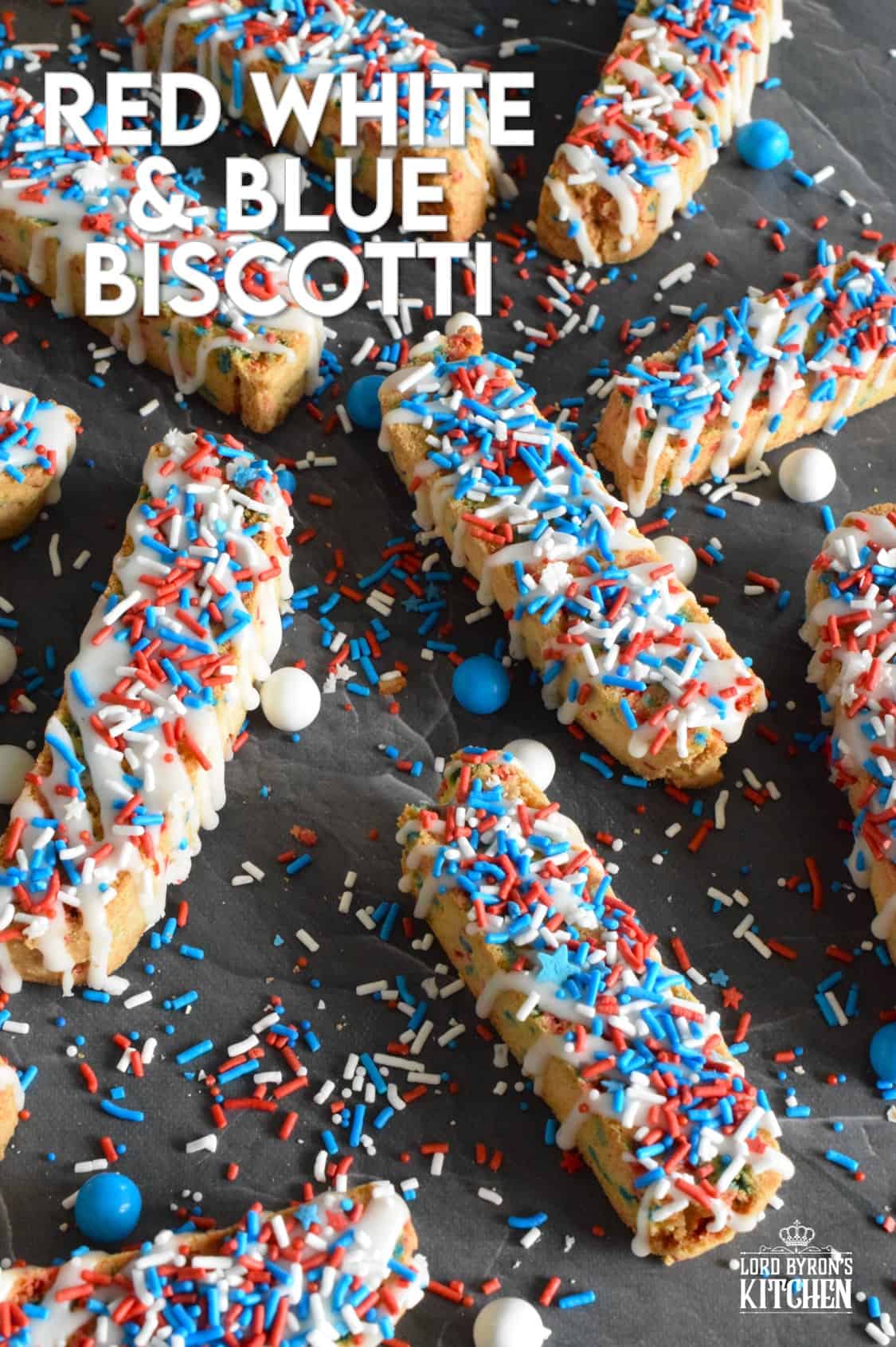 Red White and Blue Biscotti - Lord Byron's Kitchen