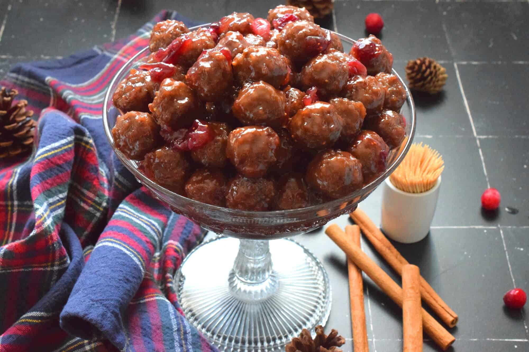 Crab Apple Cranberry Meatballs - Lord Byron's Kitchen