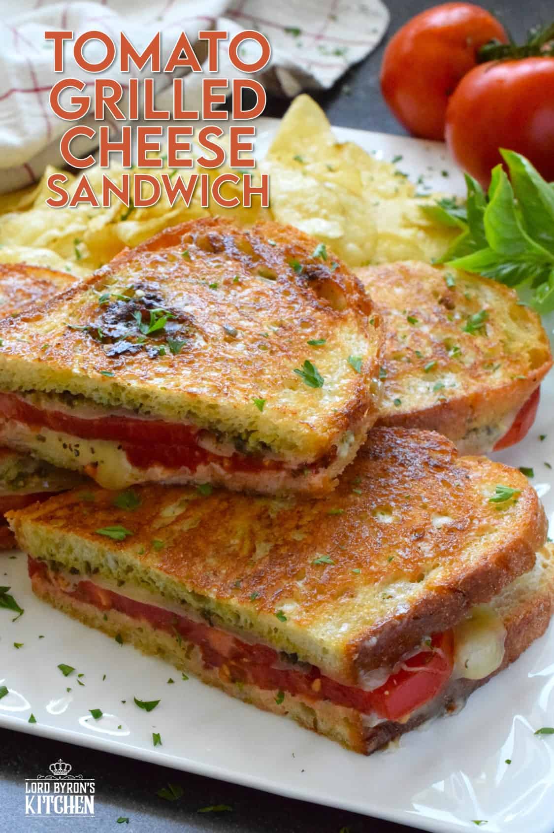 Tomato Grilled Cheese Sandwich - Lord Byron's Kitchen