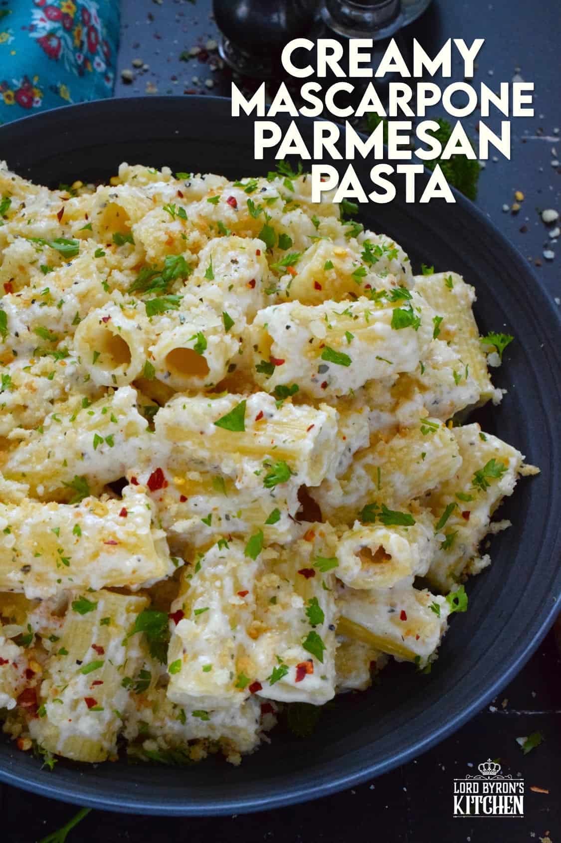 Creamy Mascarpone Parmesan Pasta - Lord Byron's Kitchen