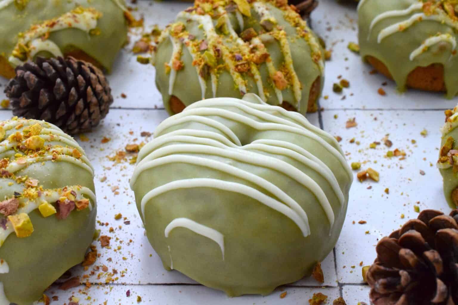 Matcha Pistachio Donuts - Lord Byron's Kitchen