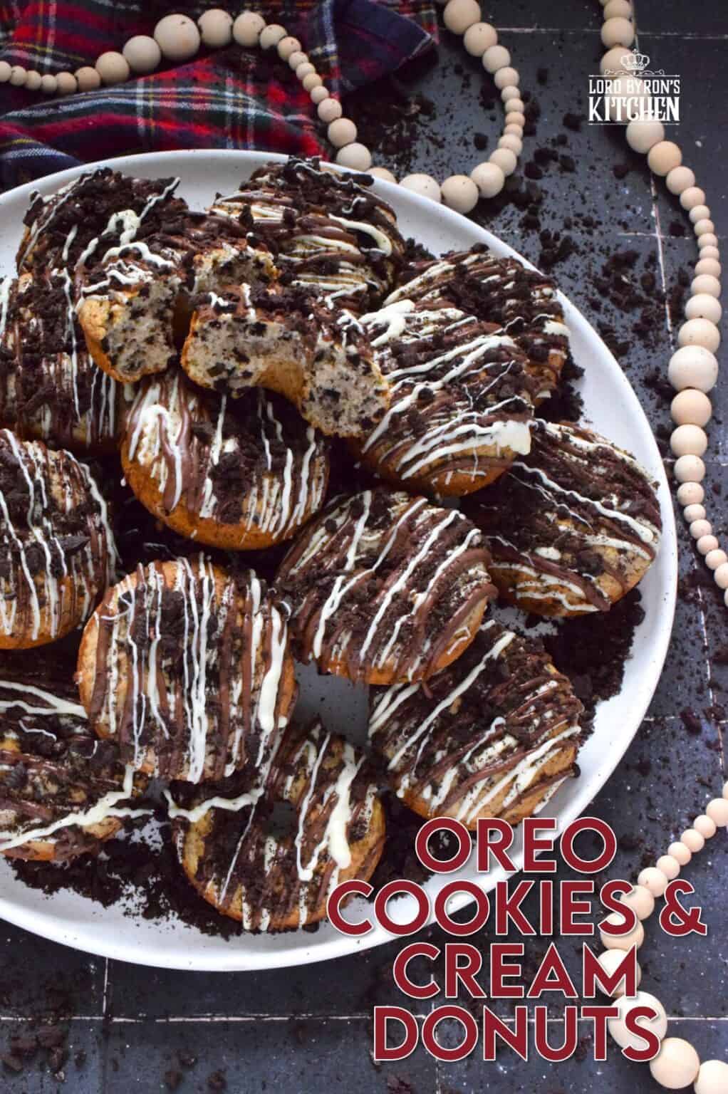Oreo Cookies and Cream Donuts - Lord Byron's Kitchen