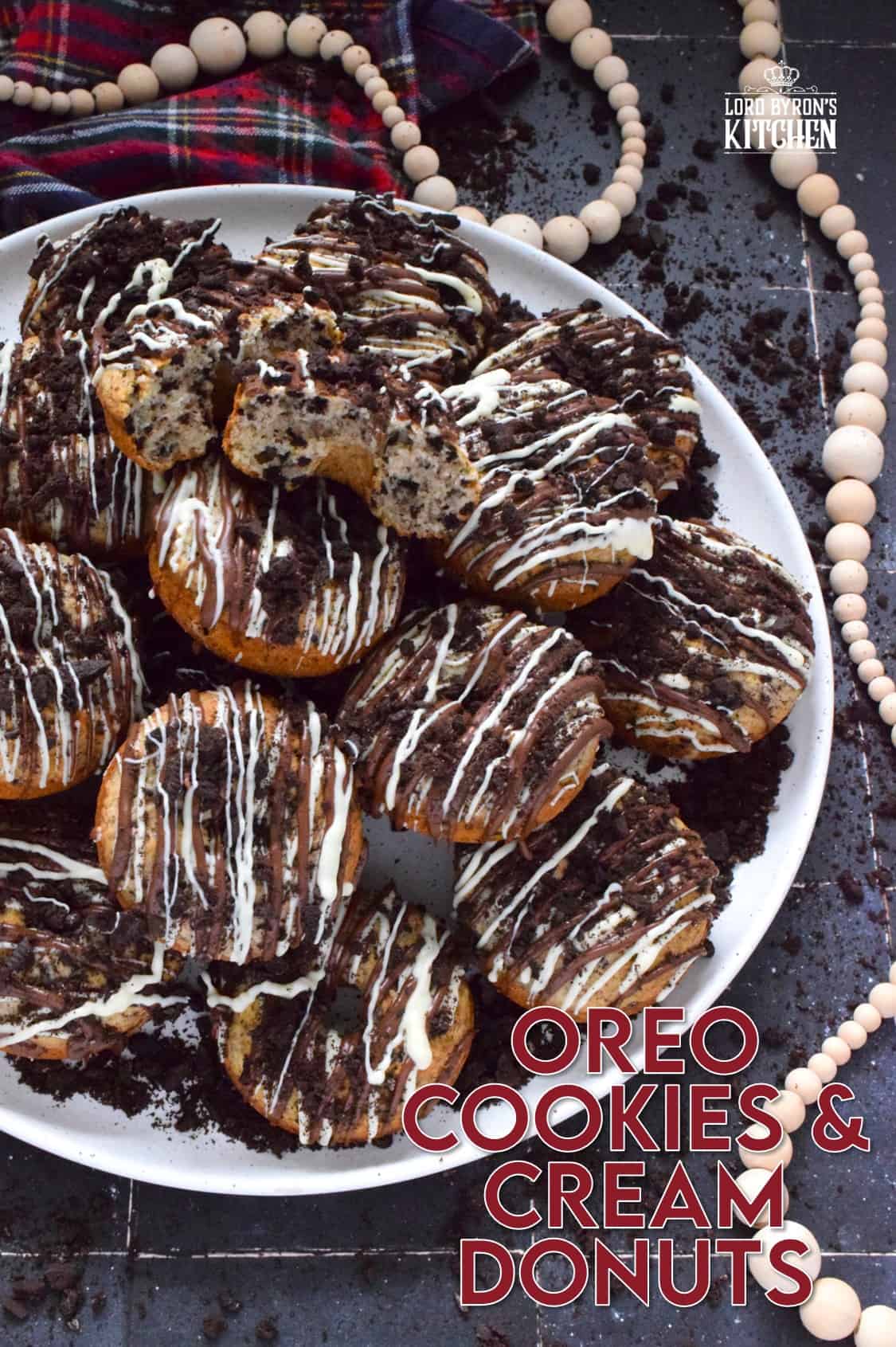 Oreo Cookies and Cream Donuts - Lord Byron's Kitchen