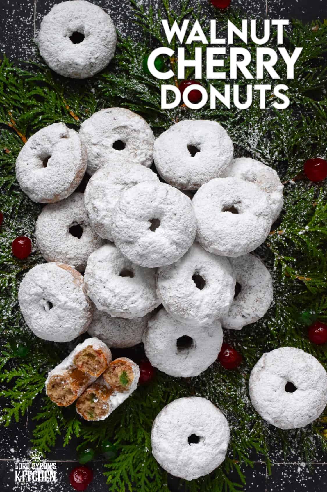 Walnut Cherry Donuts - Lord Byron's Kitchen