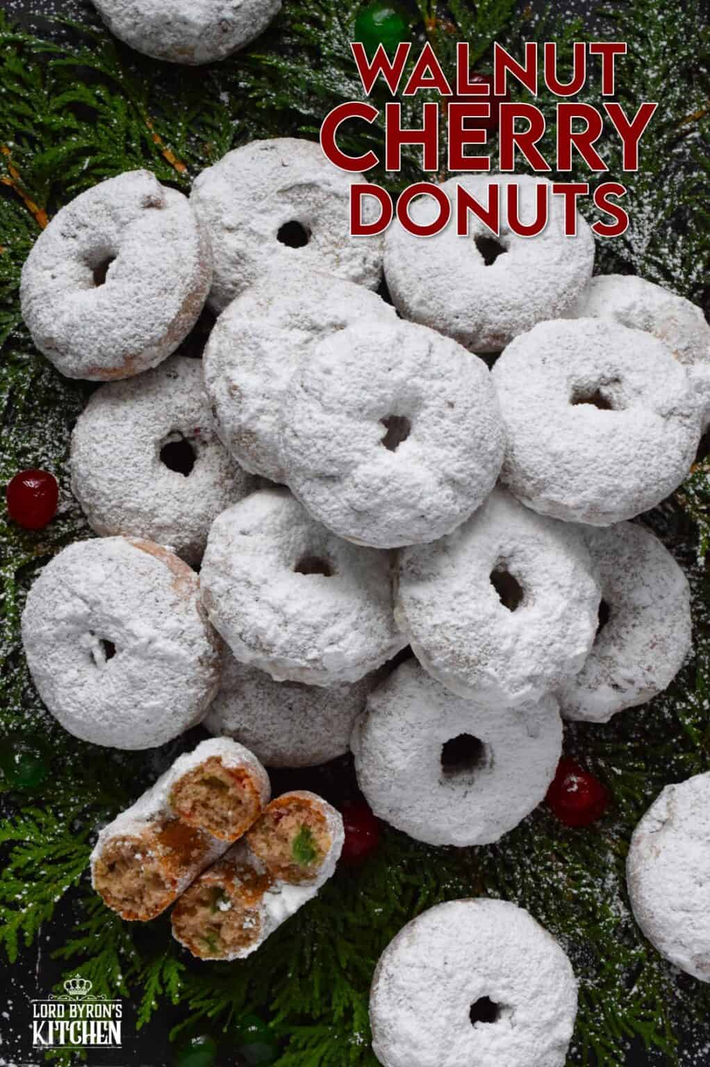 Walnut Cherry Donuts - Lord Byron's Kitchen