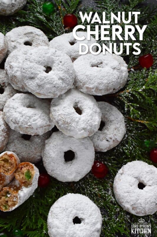 Walnut Cherry Donuts - Lord Byron's Kitchen