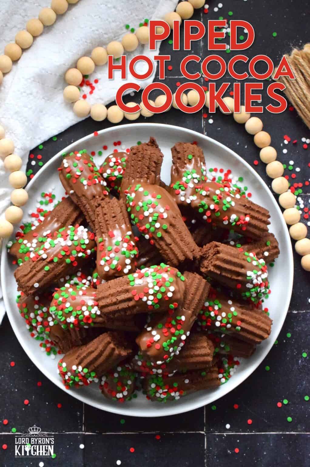 Piped Hot Cocoa Cookies - Lord Byron's Kitchen