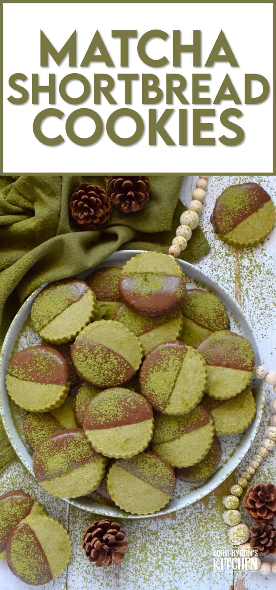 Matcha Shortbread Cookies - Lord Byron's Kitchen