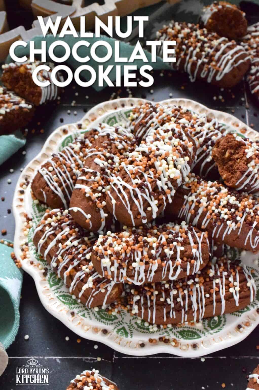 Walnut Chocolate Cookies - Lord Byron's Kitchen
