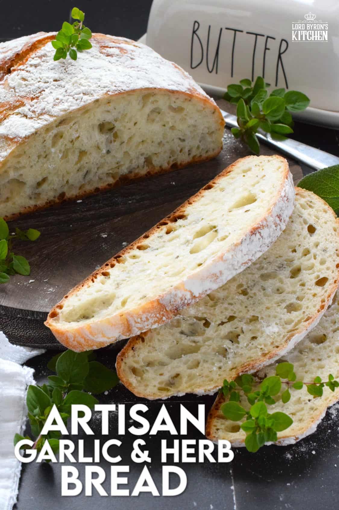 Artisan Garlic and Herb Bread - Lord Byron's Kitchen