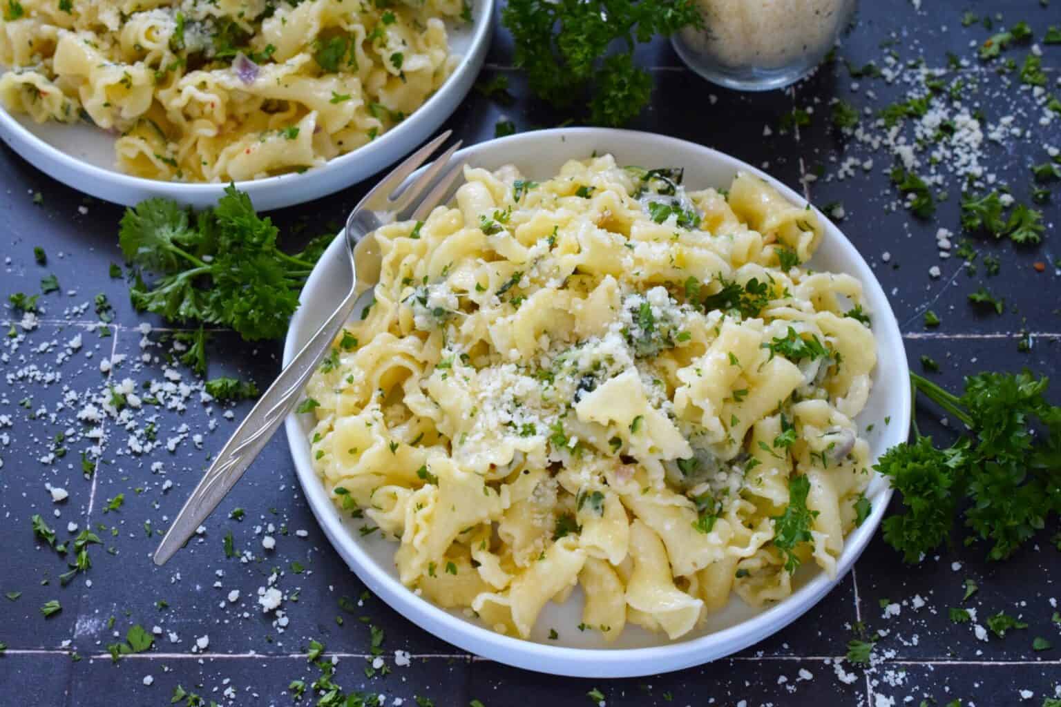 Zucchini Parmesan Pasta - Lord Byron's Kitchen