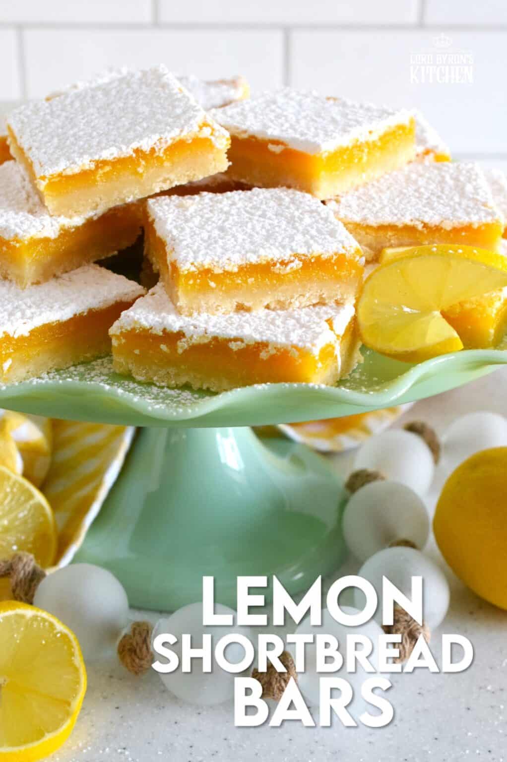 Lemon Shortbread Bars - Lord Byron's Kitchen