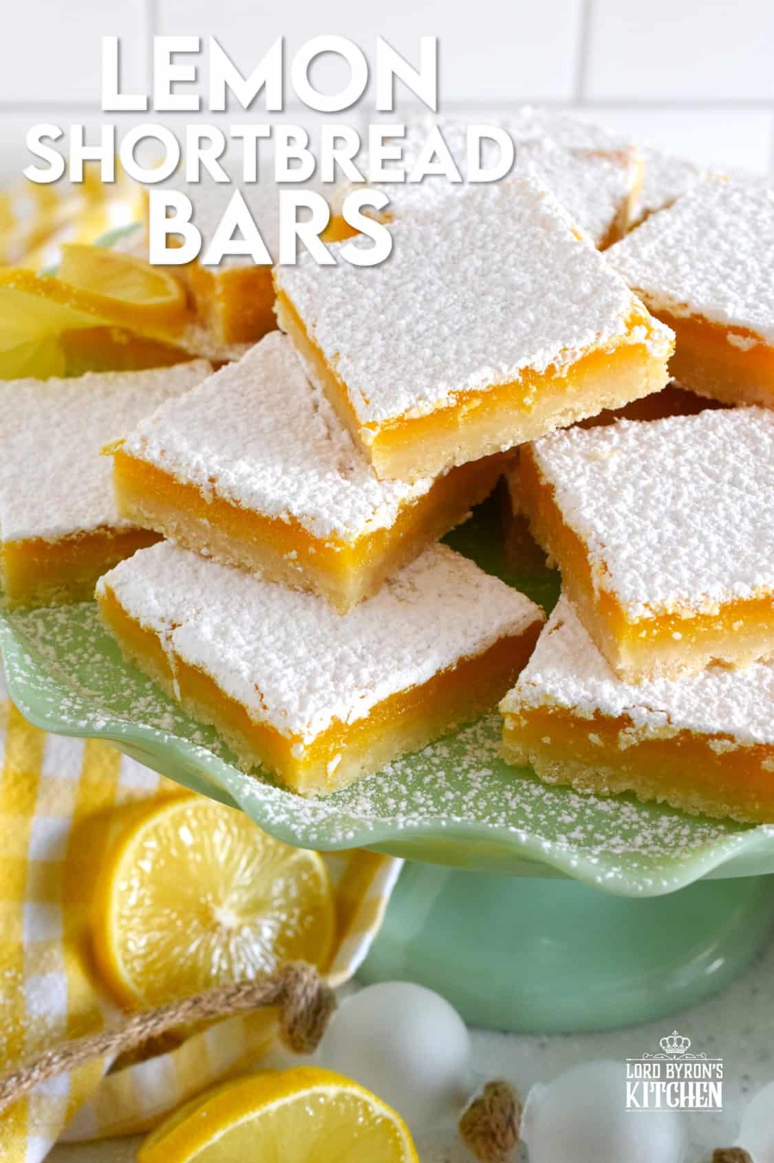 Lemon Shortbread Bars - Lord Byron's Kitchen