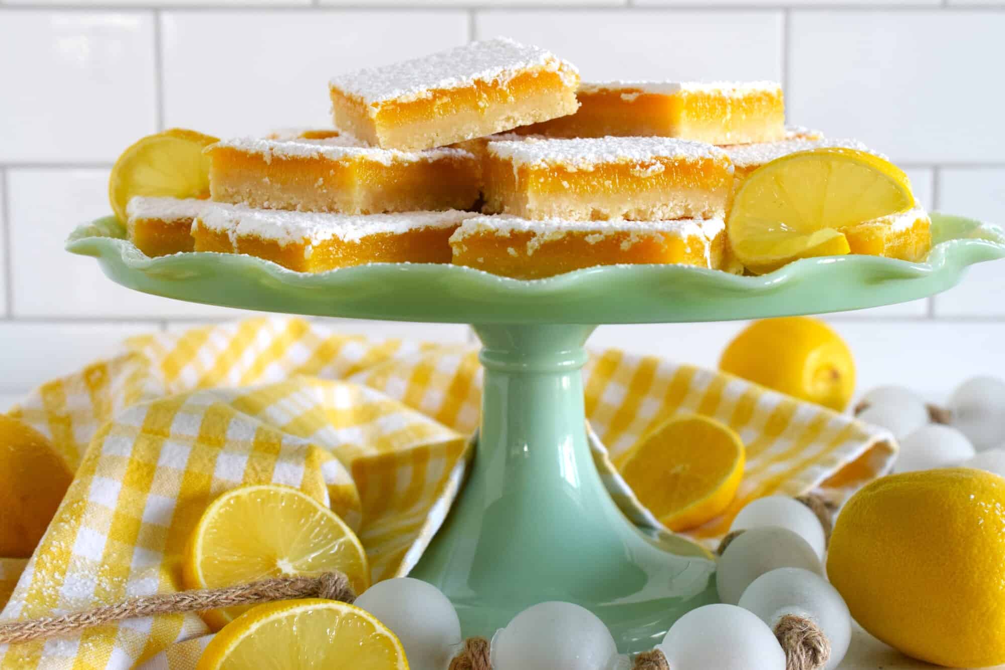 Lemon Shortbread Bars - Lord Byron's Kitchen