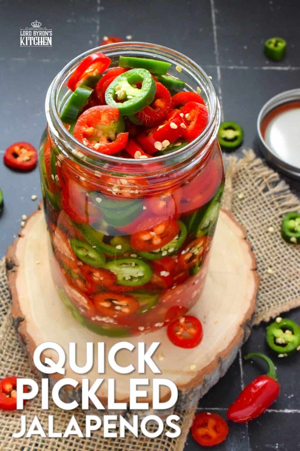 Quick Pickled Jalapenos - Lord Byron's Kitchen