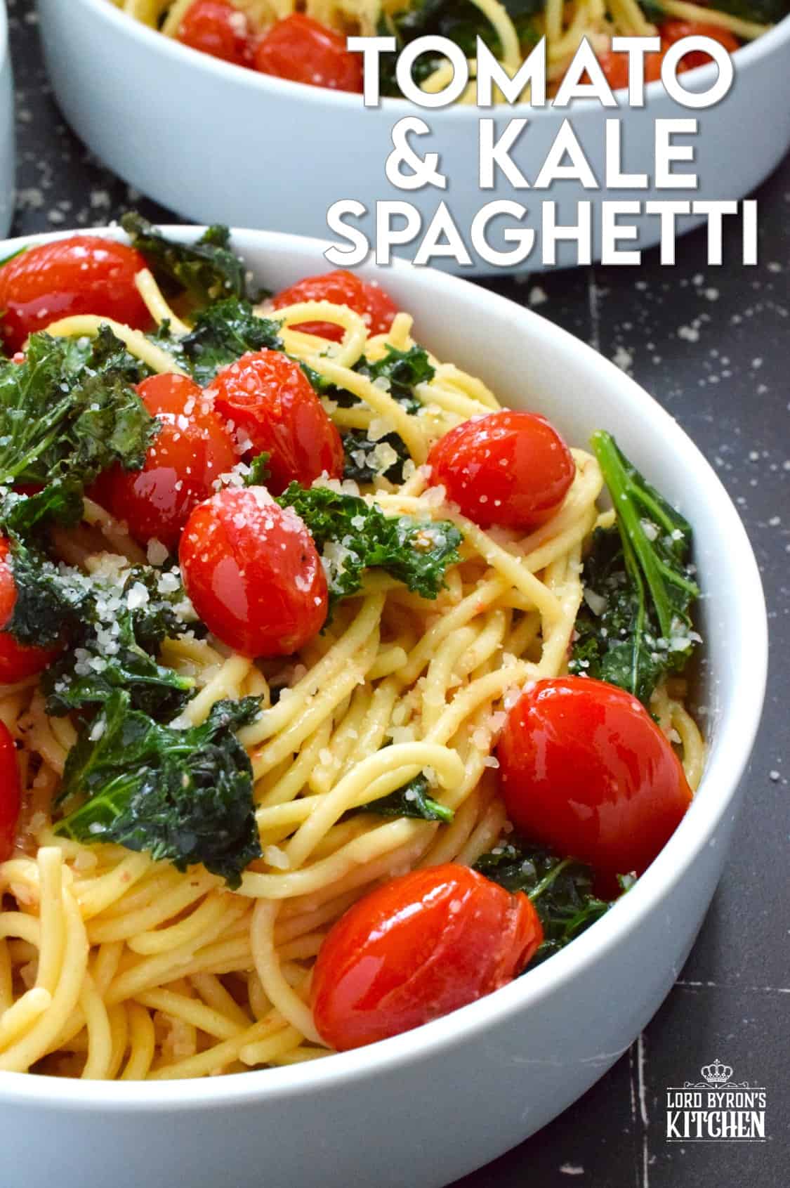 Tomato and Kale Spaghetti - Lord Byron's Kitchen