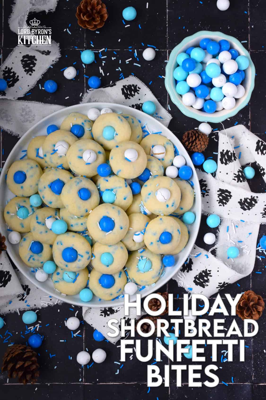 Holiday Shortbread Funfetti Bites - Lord Byron's Kitchen