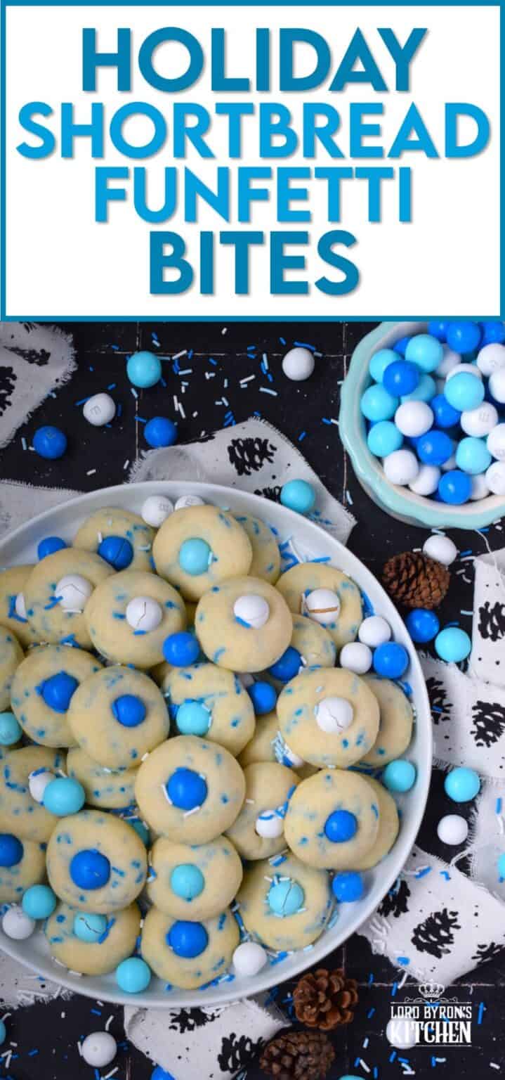 Holiday Shortbread Funfetti Bites - Lord Byron's Kitchen