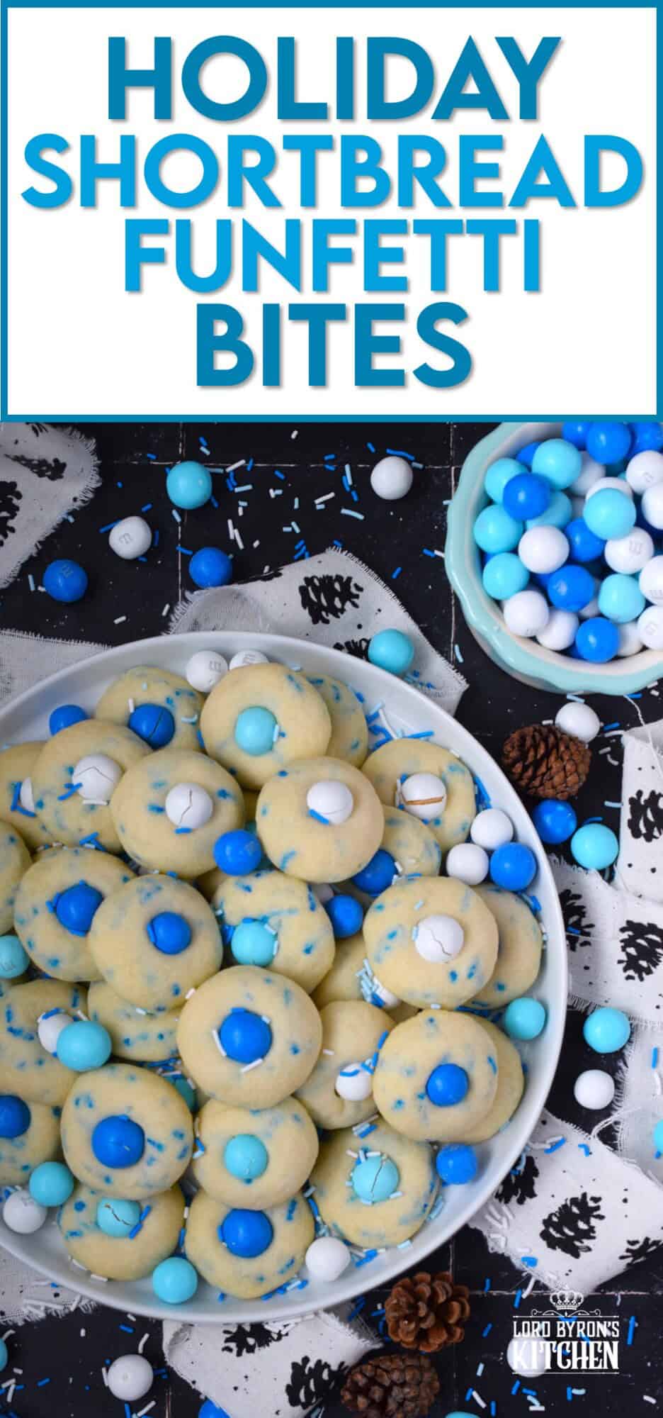 Holiday Shortbread Funfetti Bites - Lord Byron's Kitchen