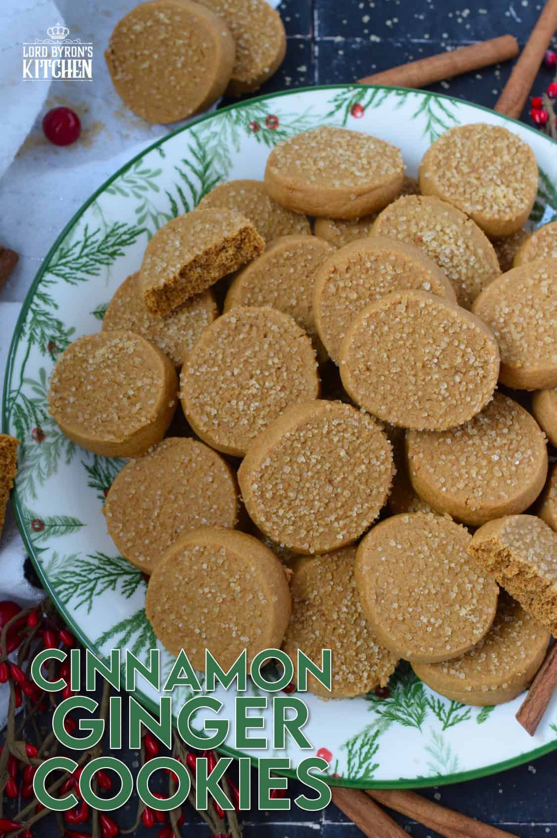 Cinnamon Ginger Cookies - Lord Byron's Kitchen
