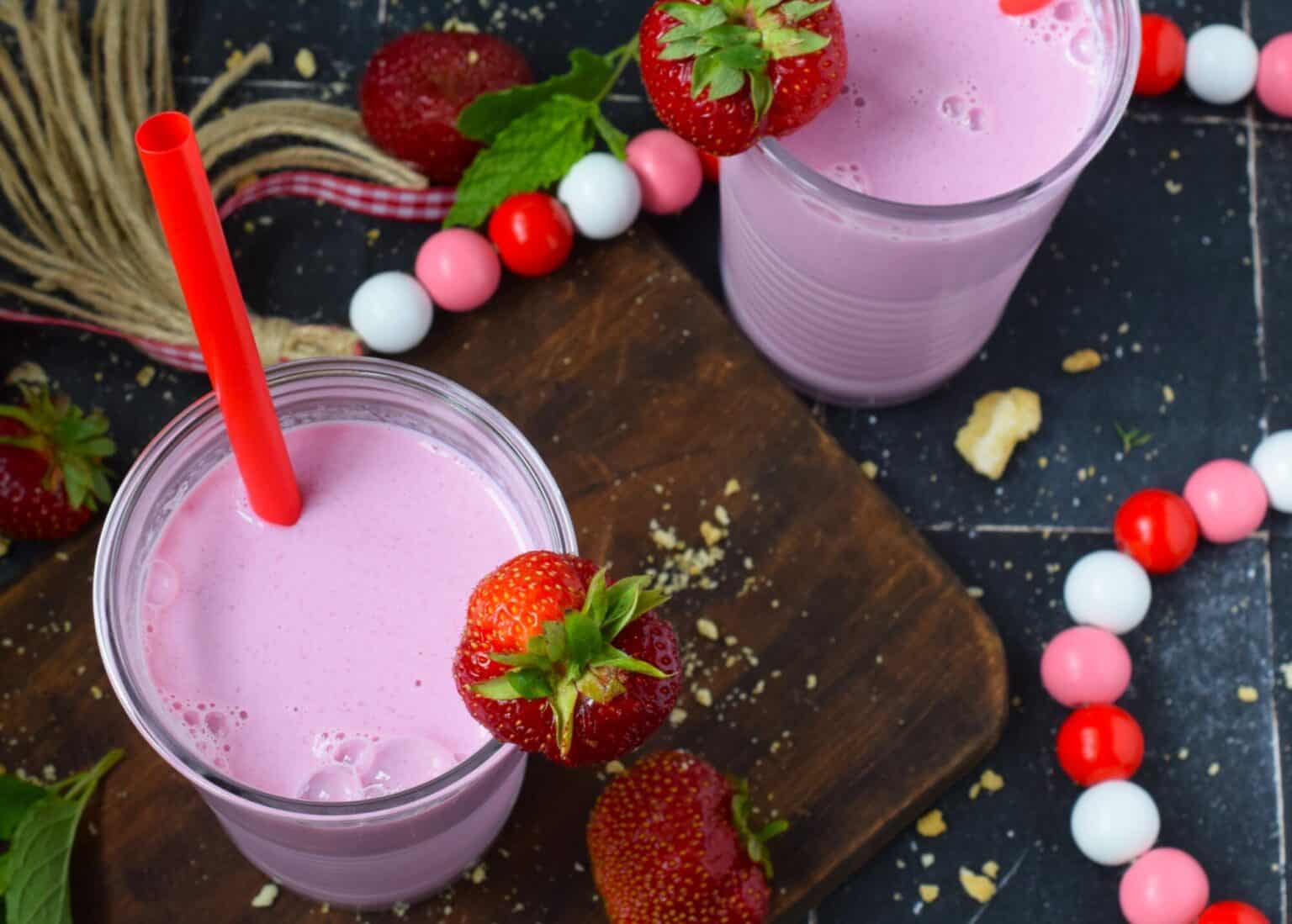 Homemade Strawberry Milk - Lord Byron's Kitchen