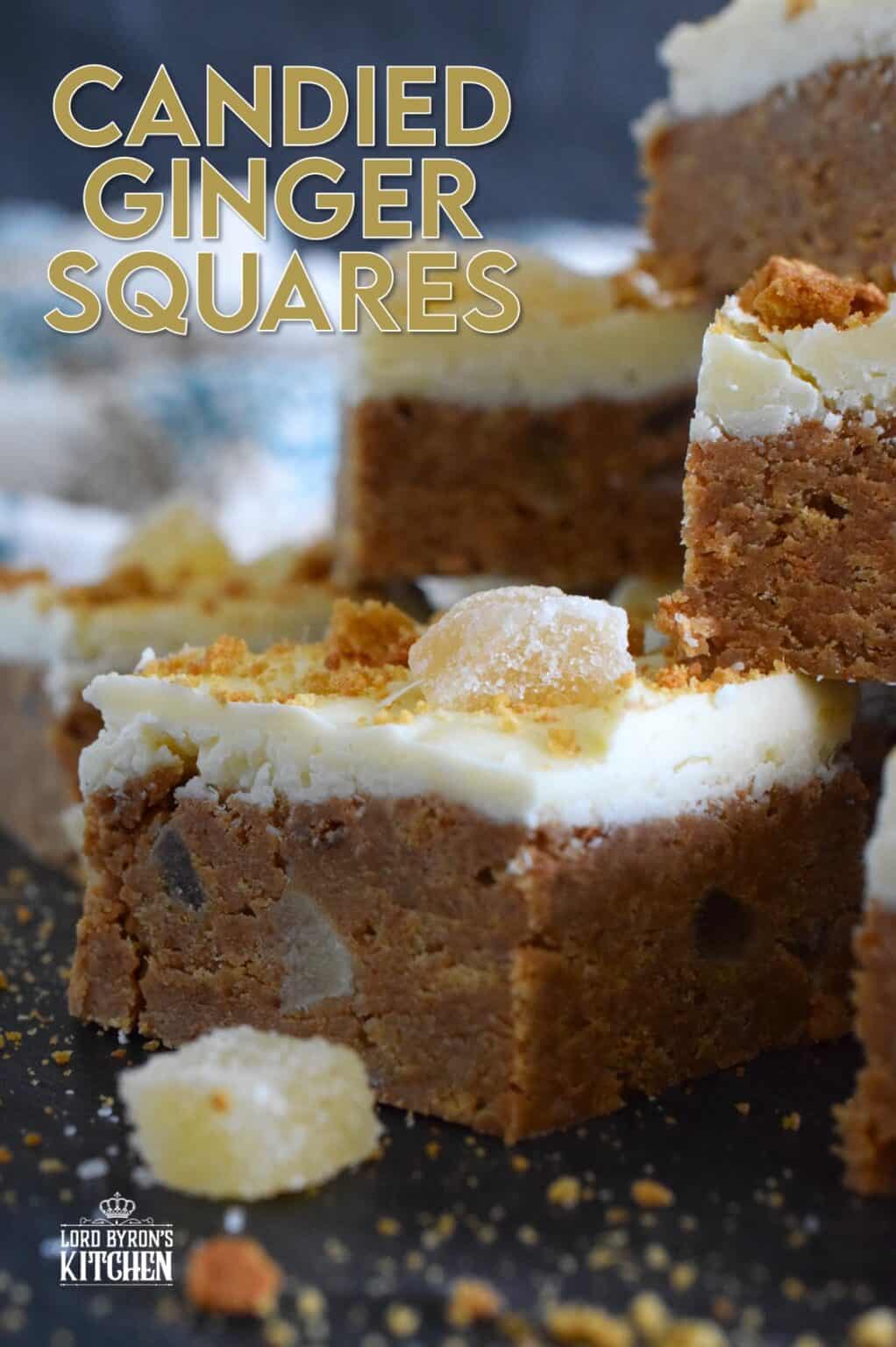 Candied Ginger Squares - Lord Byron's Kitchen