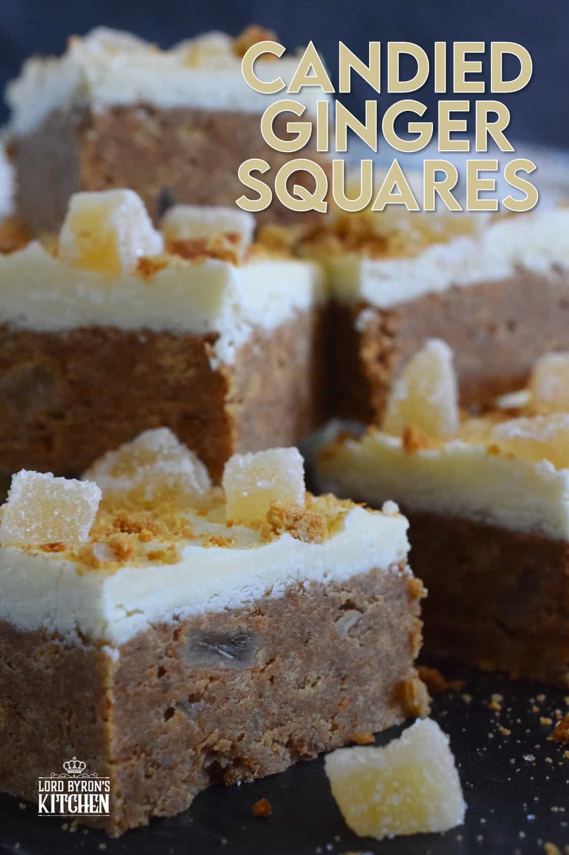 Candied Ginger Squares - Lord Byron's Kitchen