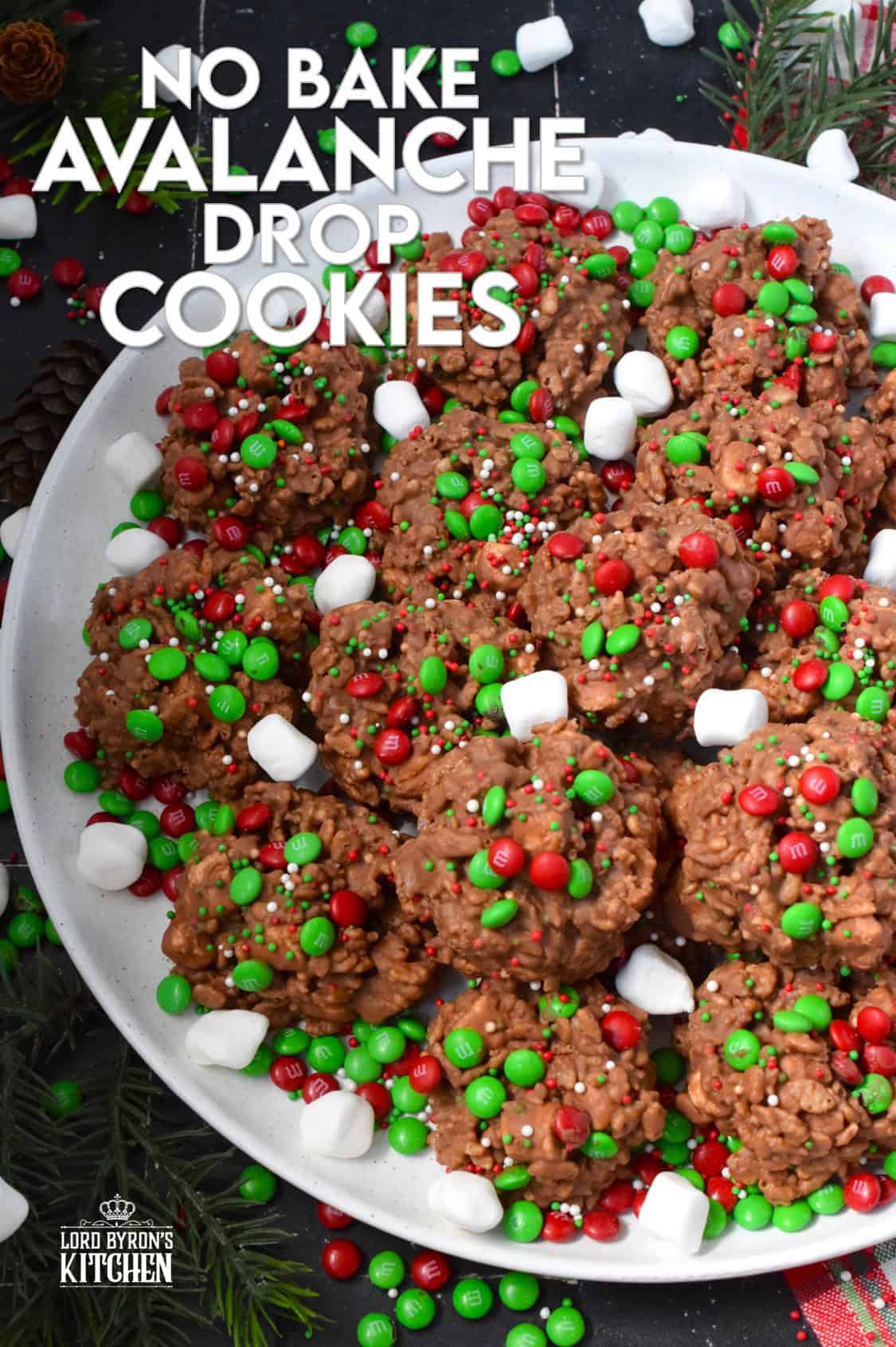 No Bake Avalanche Drop Cookies - Lord Byron's Kitchen